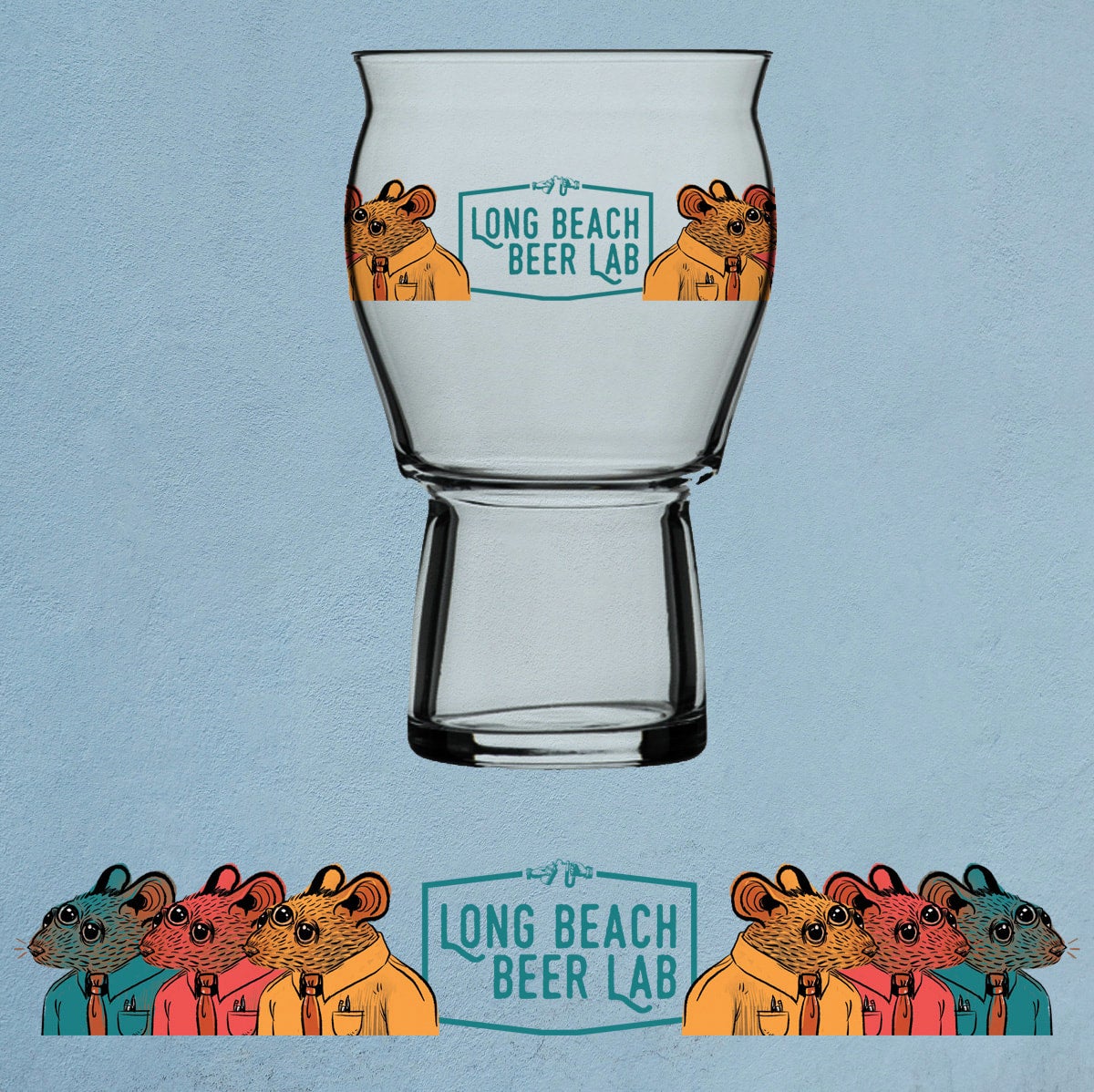 LBBL Deja Brew Glass | Long Beach Beer Lab